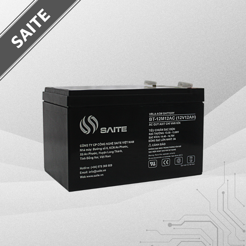 Ắc quy SAITE BT-12M12AC 12V 12AH
